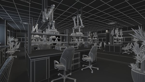 Laboratory science lab 3D model - TurboSquid 1667595