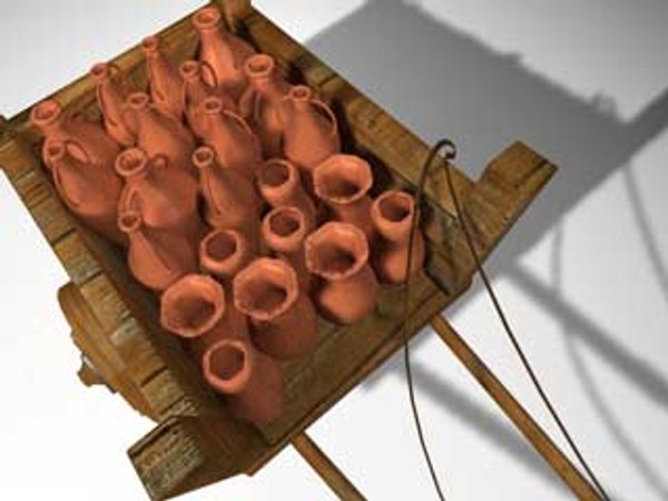 ancient cart 3d model