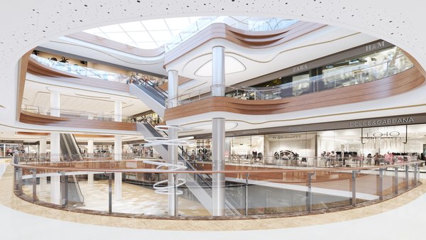 Modern Shopping Mall Interior 23D模型 - TurboSquid 2099371