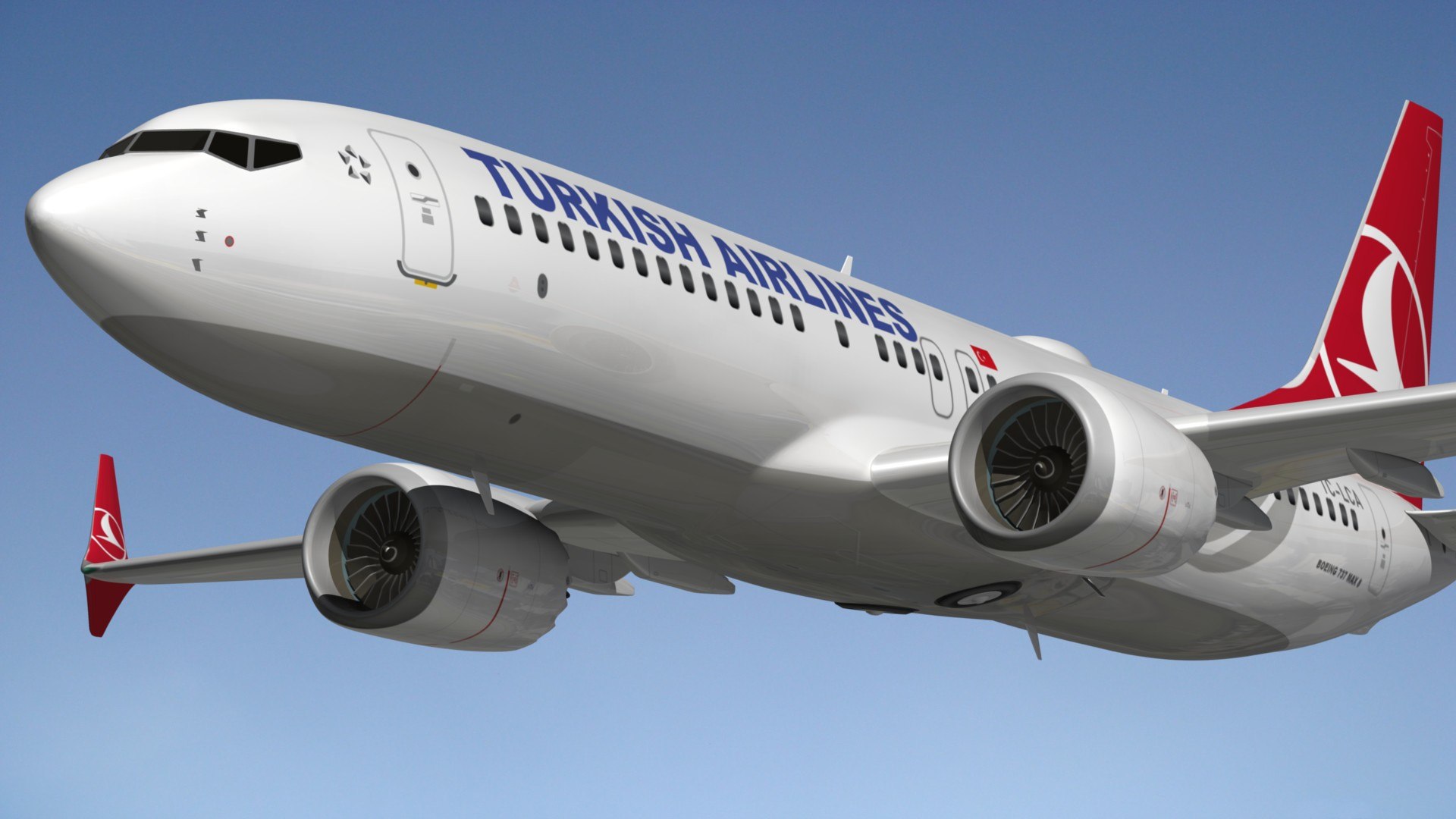 Boeing 737 Turkish 3D Model - TurboSquid 1661123