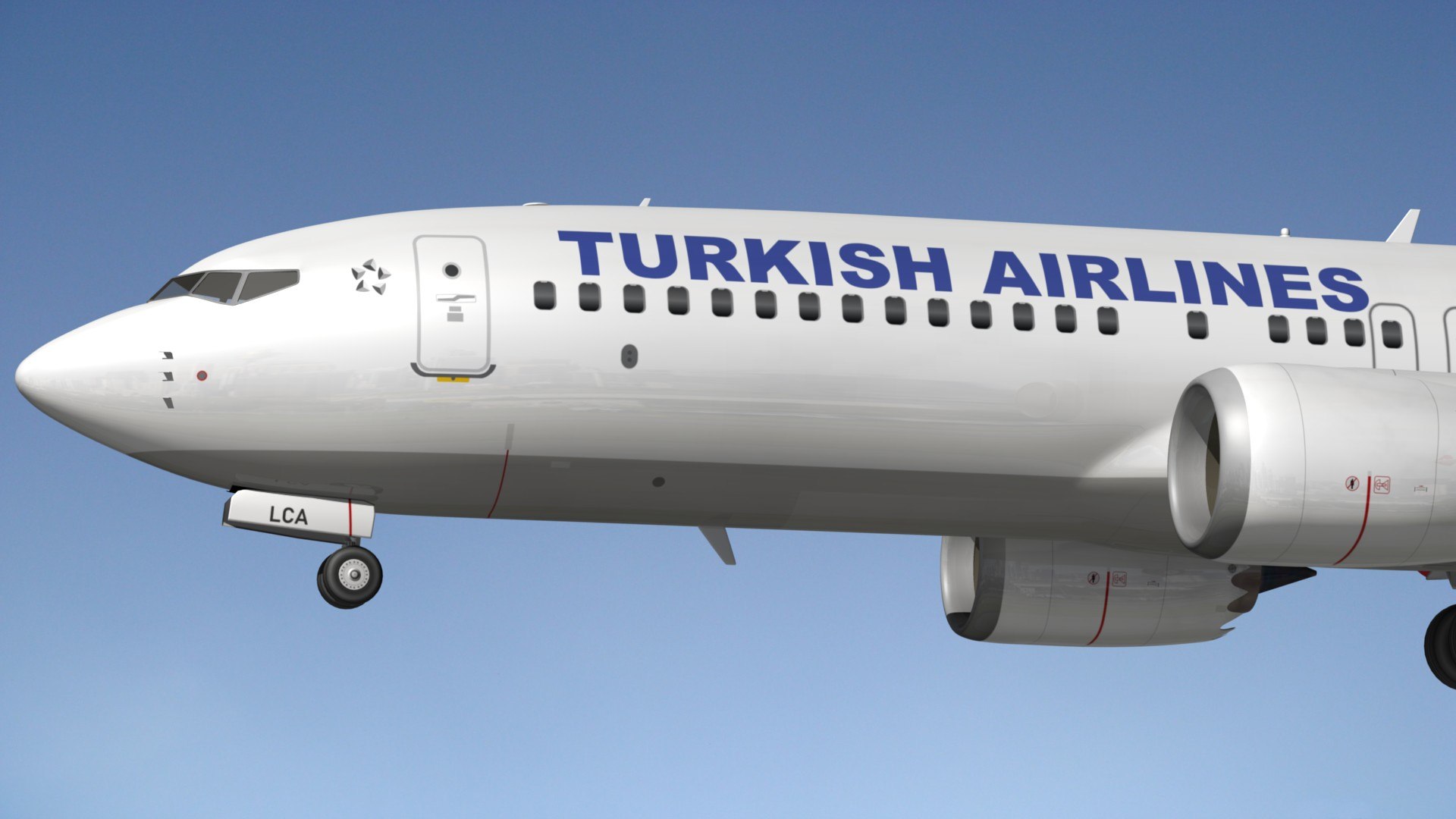 Boeing 737 Turkish 3D Model - TurboSquid 1661123
