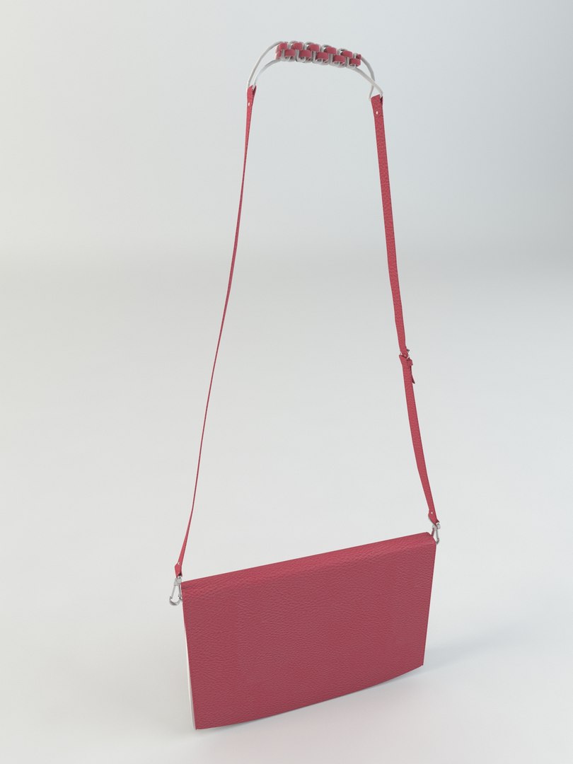3d model of ladies designer handbag