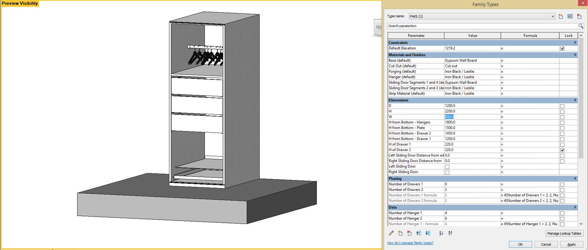 Parametric ikea pax revit model - TurboSquid 1453652