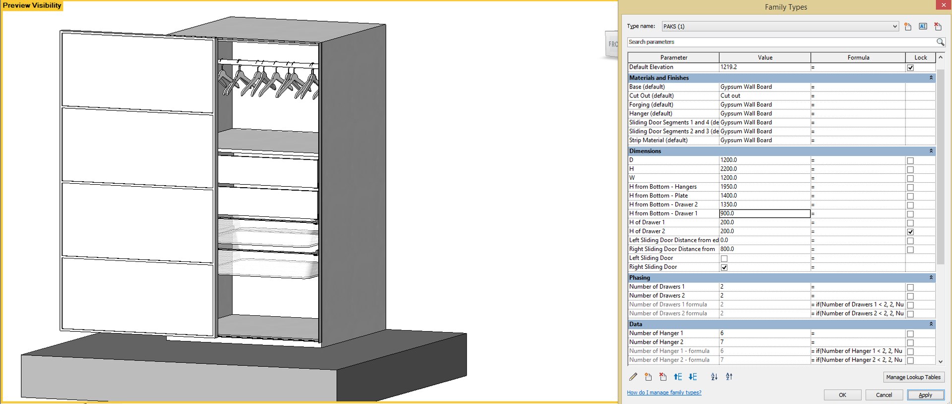 Parametric ikea pax revit model - TurboSquid 1453652
