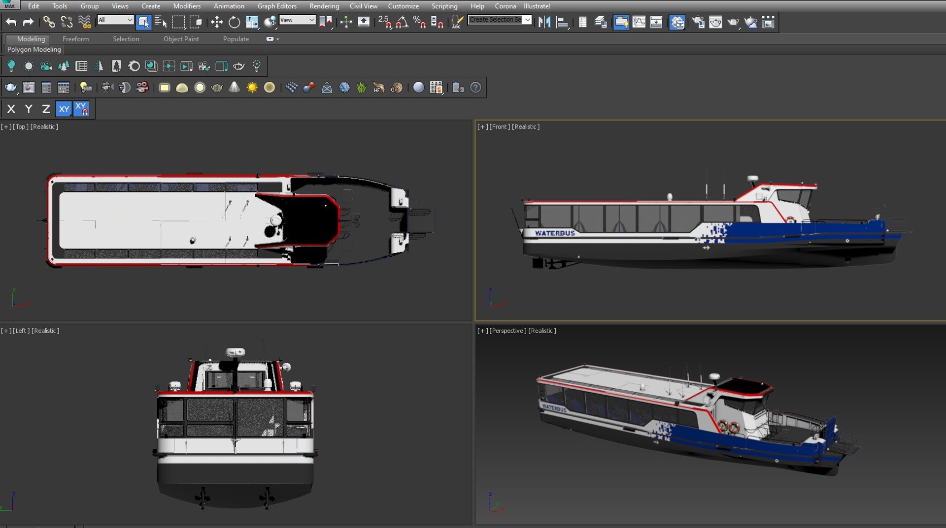 WaterBus 3D Model - TurboSquid 2006378