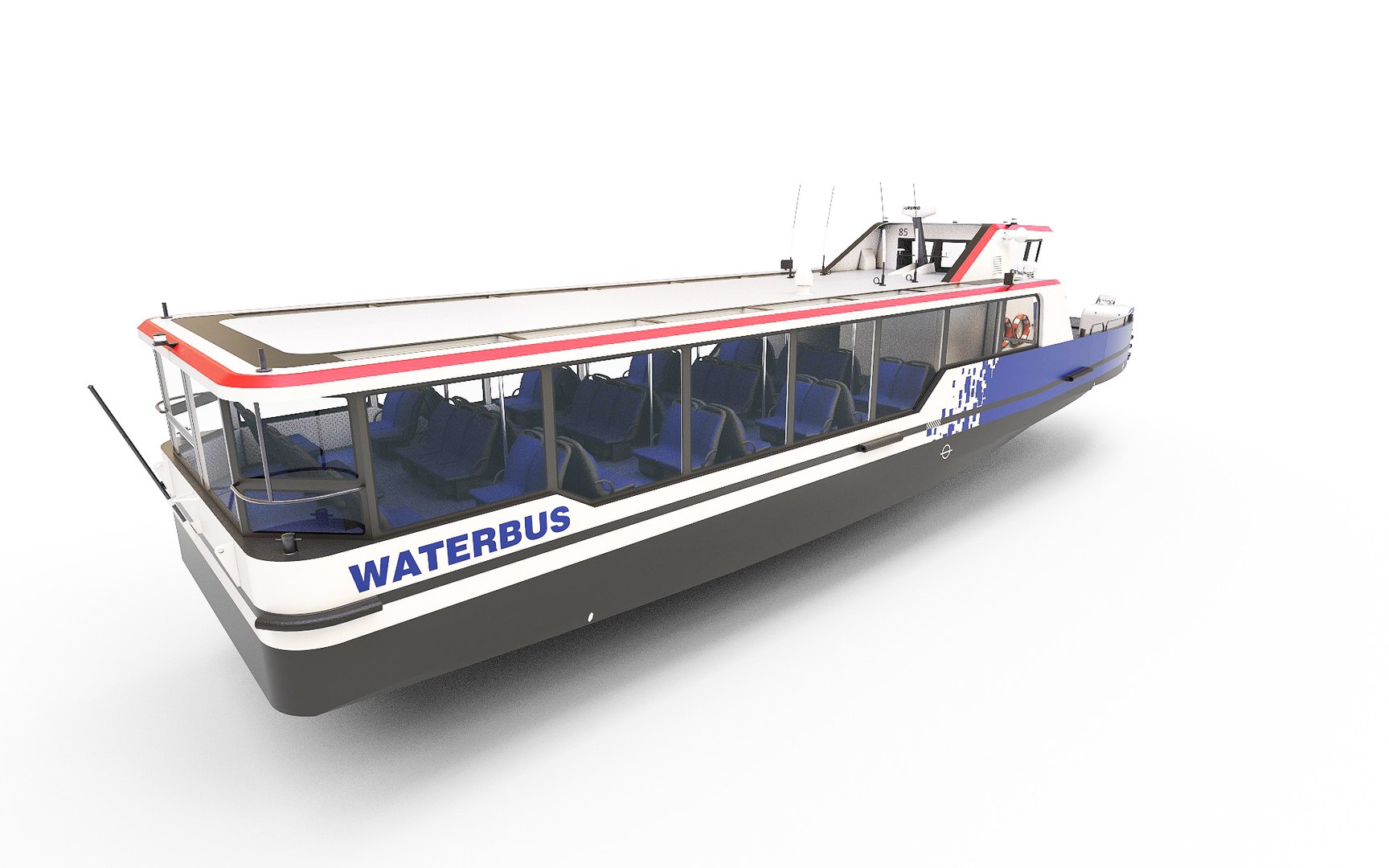 WaterBus 3D Model - TurboSquid 2006378