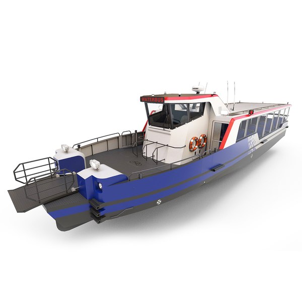 3D red jet 7 ferry model - TurboSquid 1668545