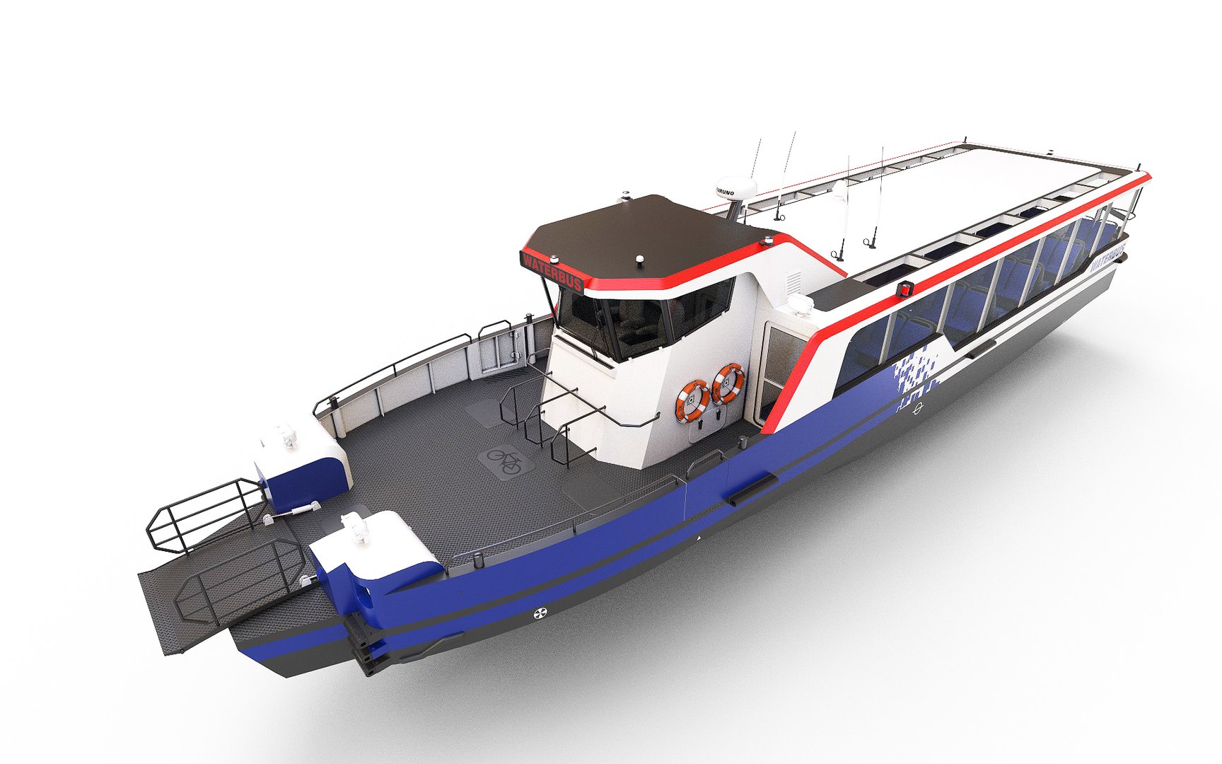 WaterBus 3D Model - TurboSquid 2006378