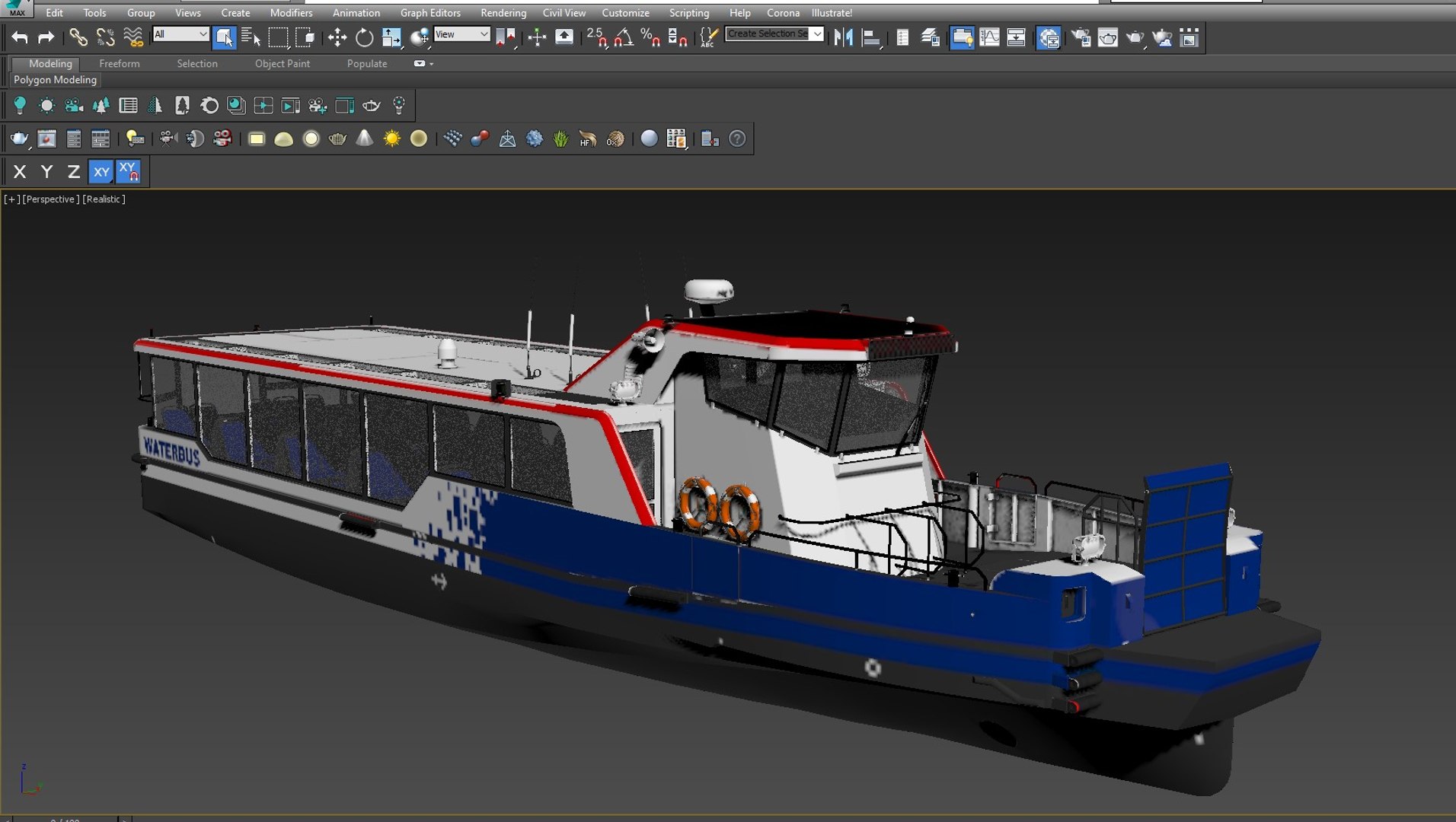 WaterBus 3D Model - TurboSquid 2006378