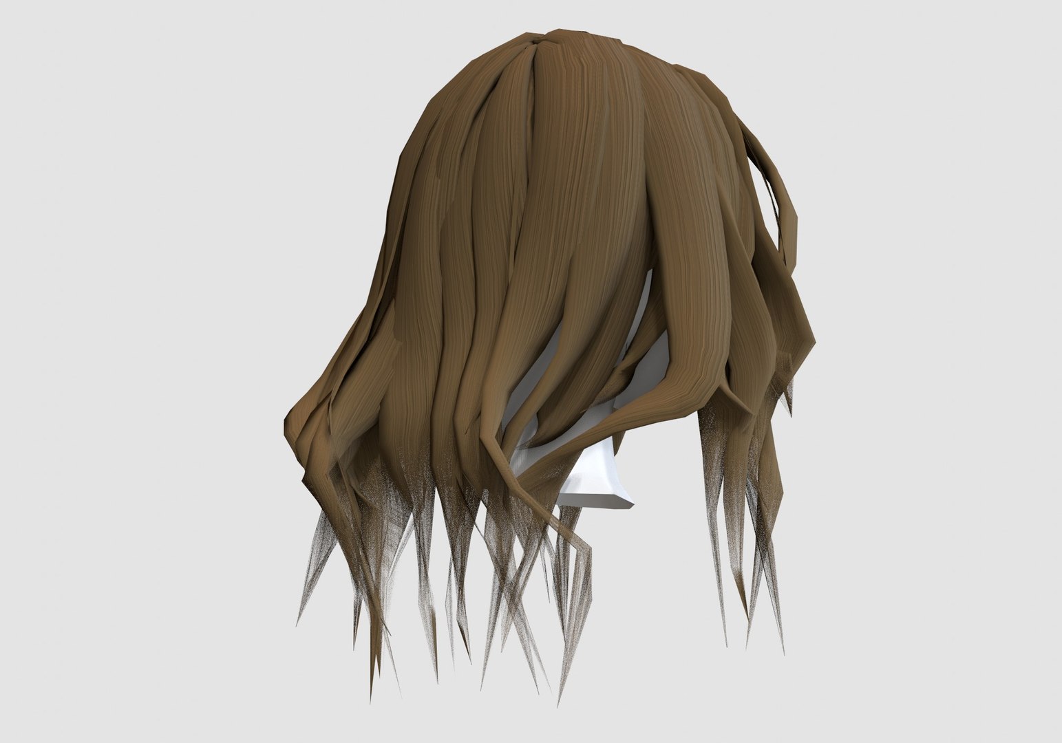 3D Chaotic Cartoon Hairstyle - TurboSquid 1922807