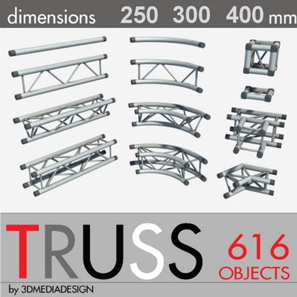 3d model of box truss