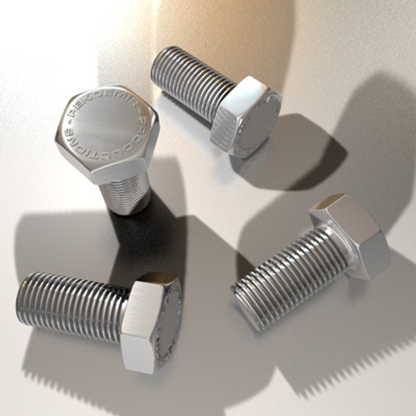steel bolt 3d model