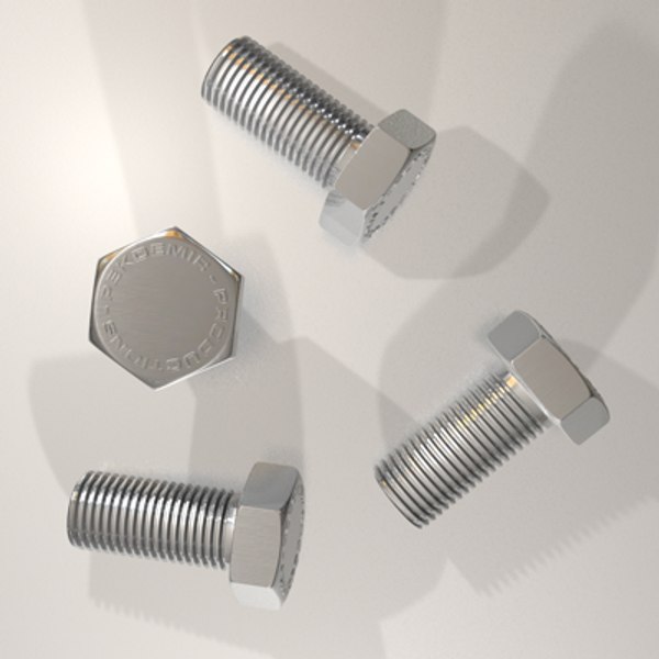 steel bolt 3d model