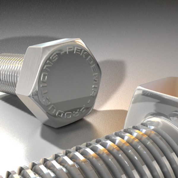steel bolt 3d model