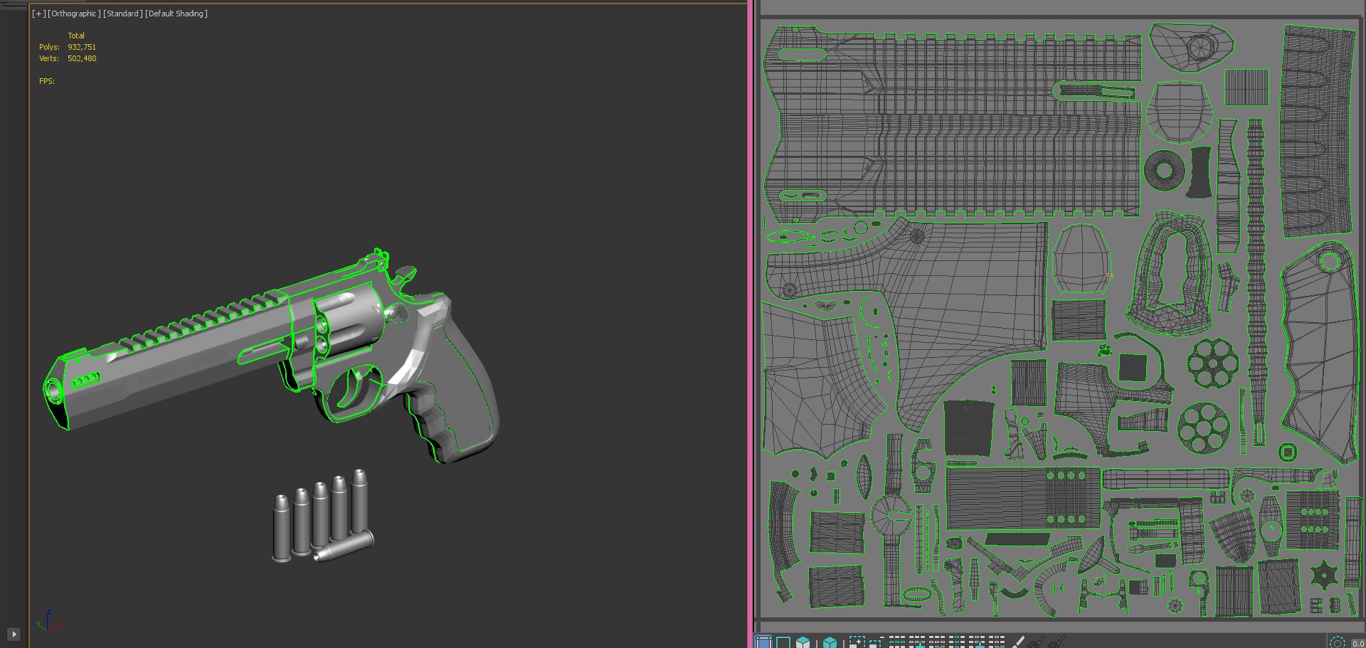 3D Model Taurus Raging Hunter - TurboSquid 1255052