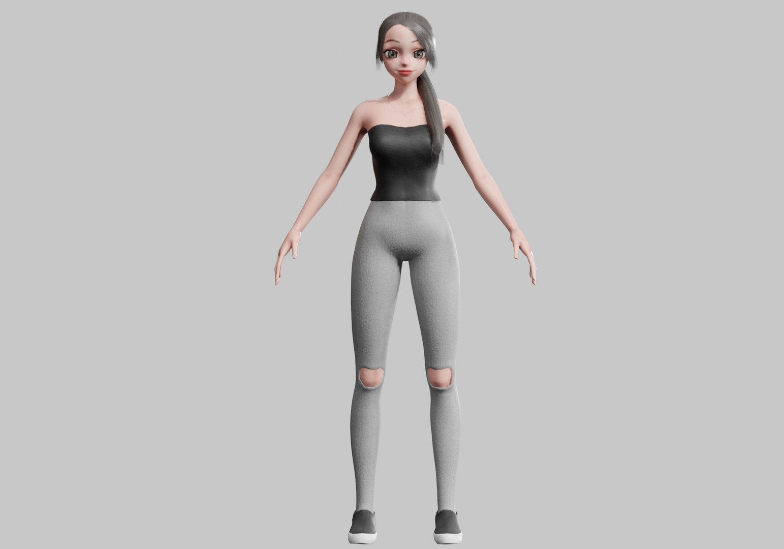 Anime Standard Girl V14740 3D - TurboSquid 2281726