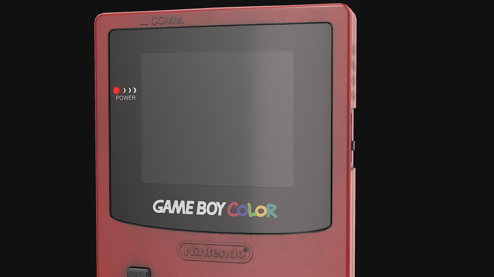 3D Nintendo Game Boy Color - Red - TurboSquid 2167376