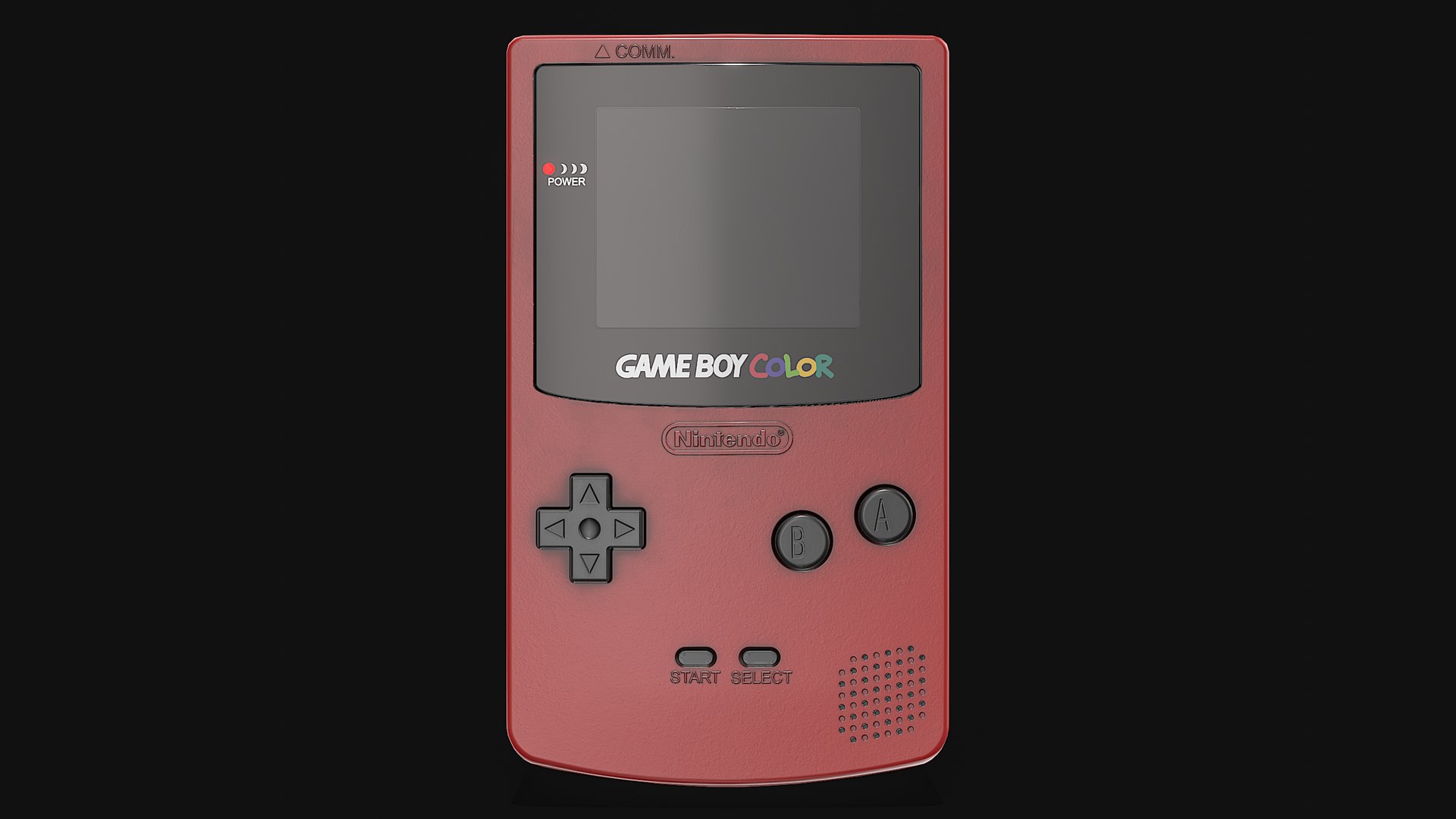 3D Nintendo Game Boy Color - Red - TurboSquid 2167376