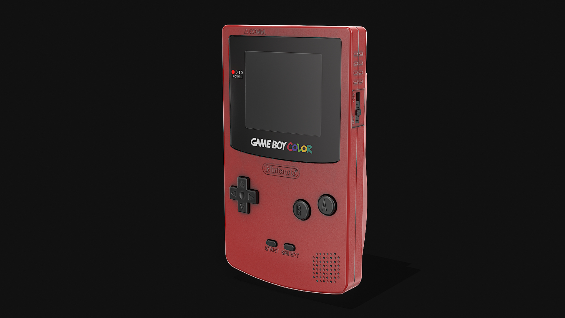 3D Nintendo Game Boy Color - Red - TurboSquid 2167376