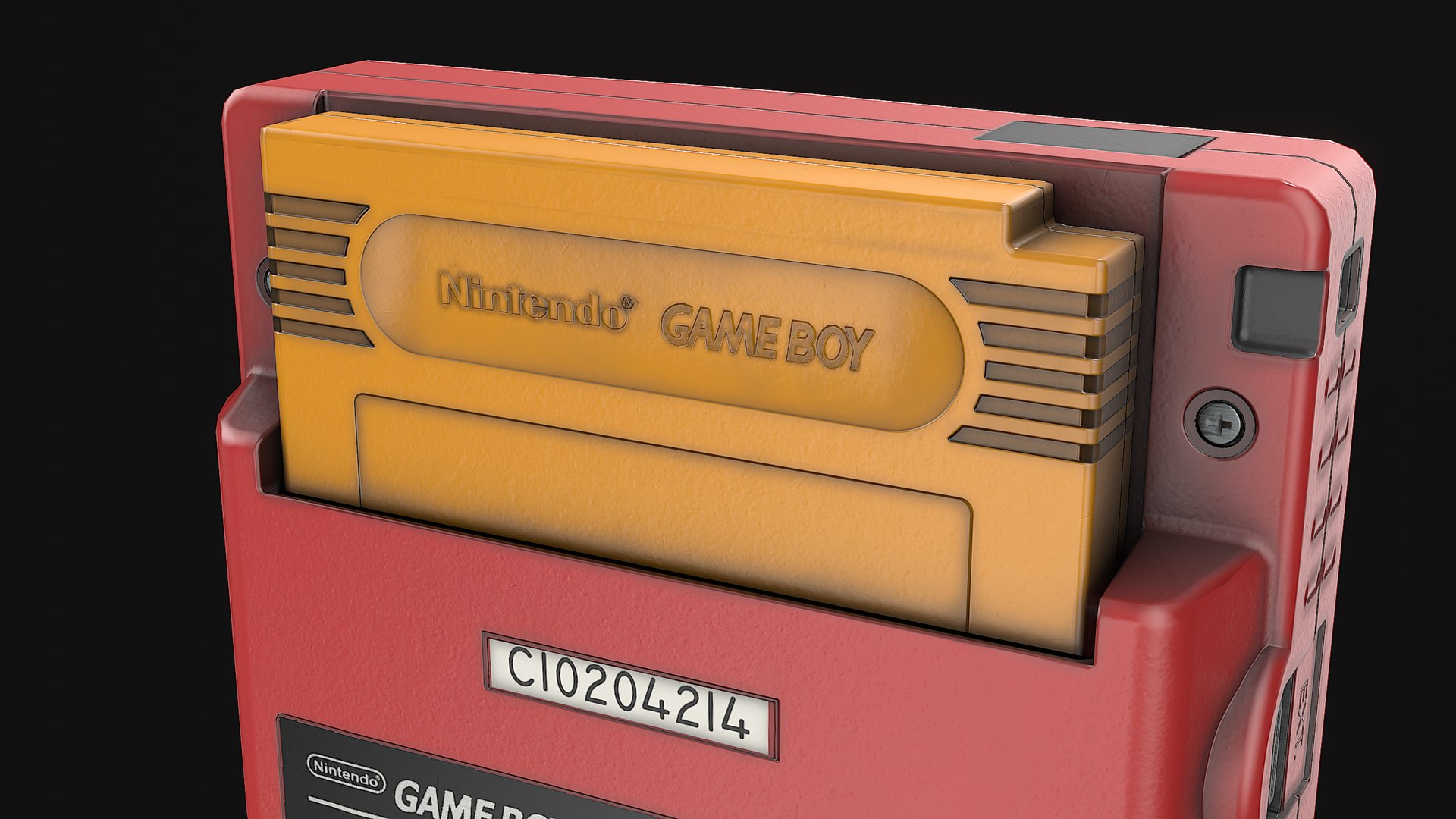 3D Nintendo Game Boy Color - Red - TurboSquid 2167376