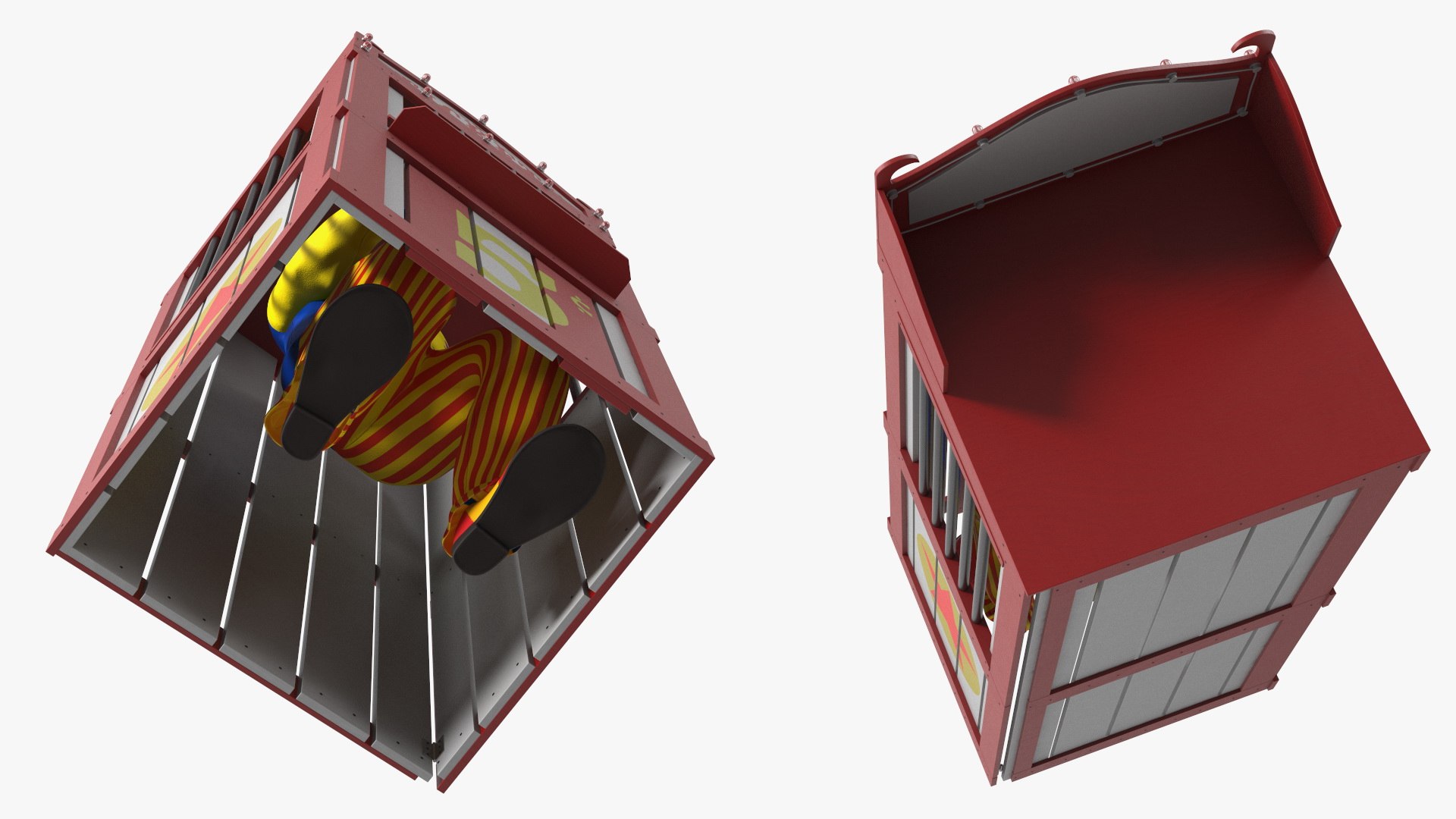 Circus Ticket Booth With Clown 3D Model - TurboSquid 2292982