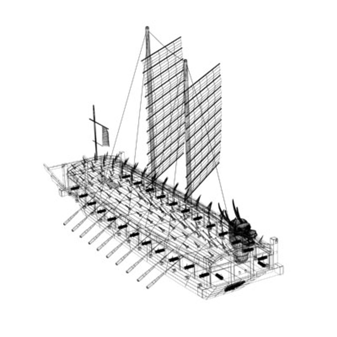 Korean Kobukson Turtle Ship 3d Model