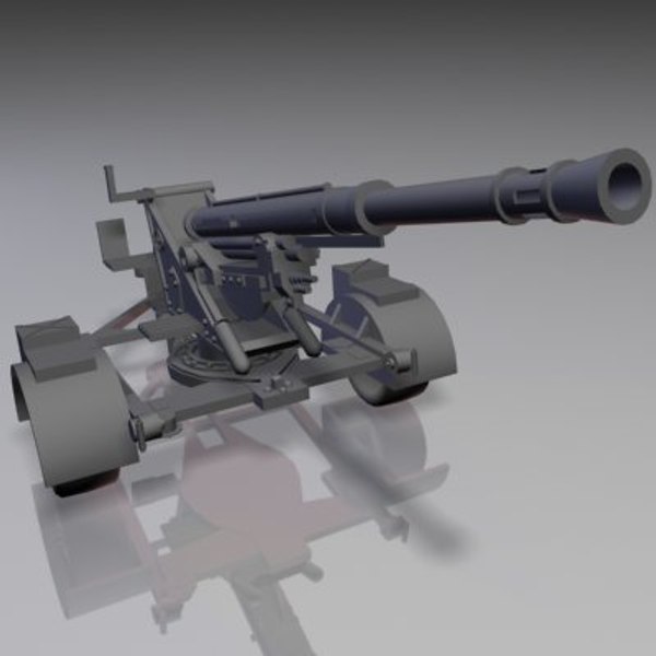 military mortar tngs gun 3d model