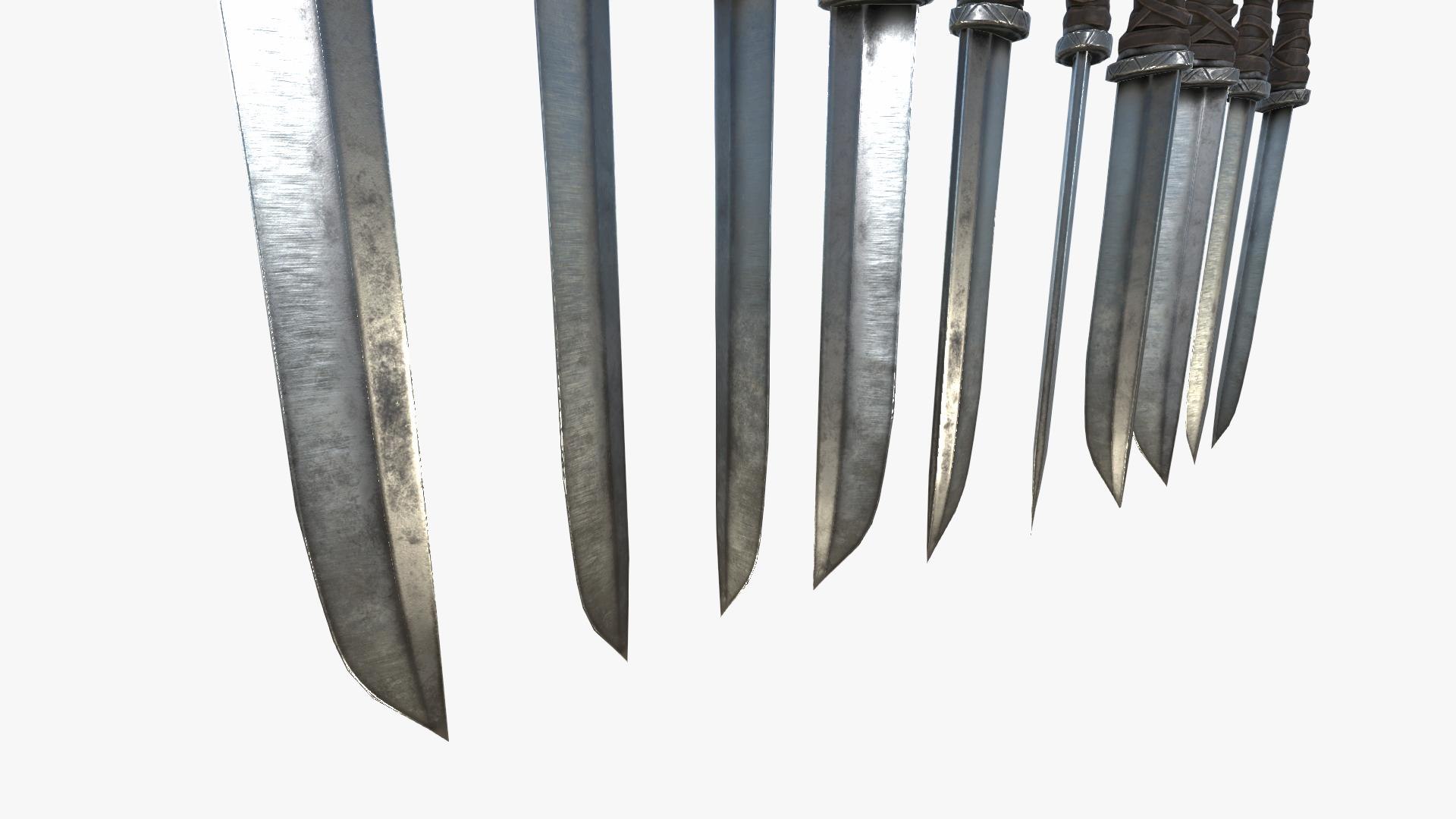 Fantasy Sword RPG Scandanavian Broad Seax Sax Sword Knife Shortsword ...