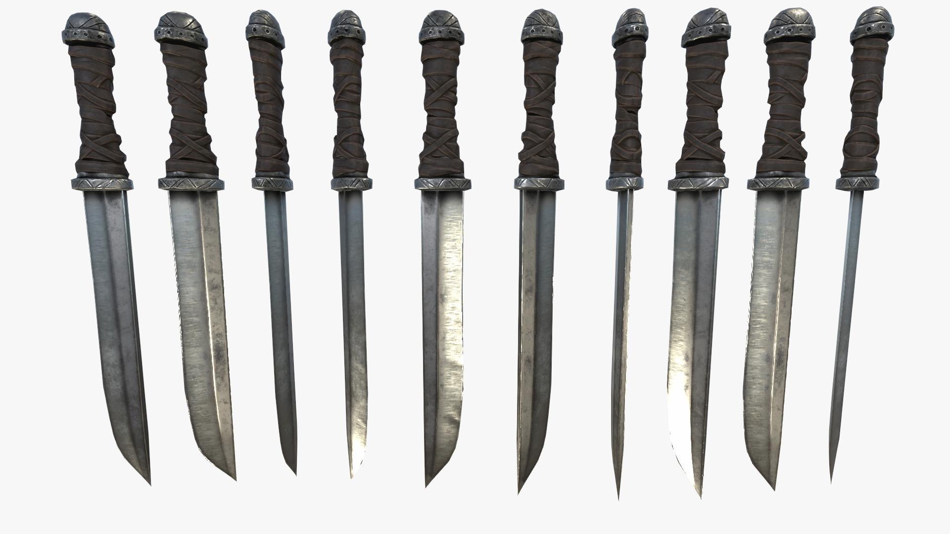 Fantasy Sword RPG Scandanavian Broad Seax Sax Sword Knife Shortsword ...