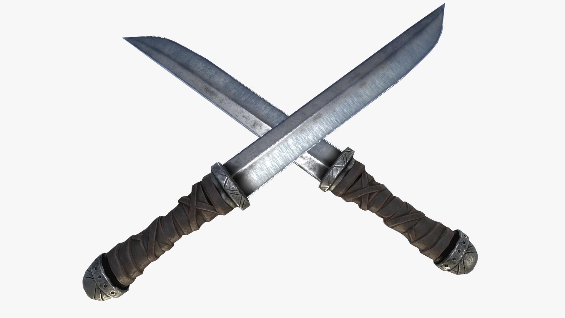 Fantasy Sword RPG Scandanavian Broad Seax Sax Sword Knife Shortsword ...