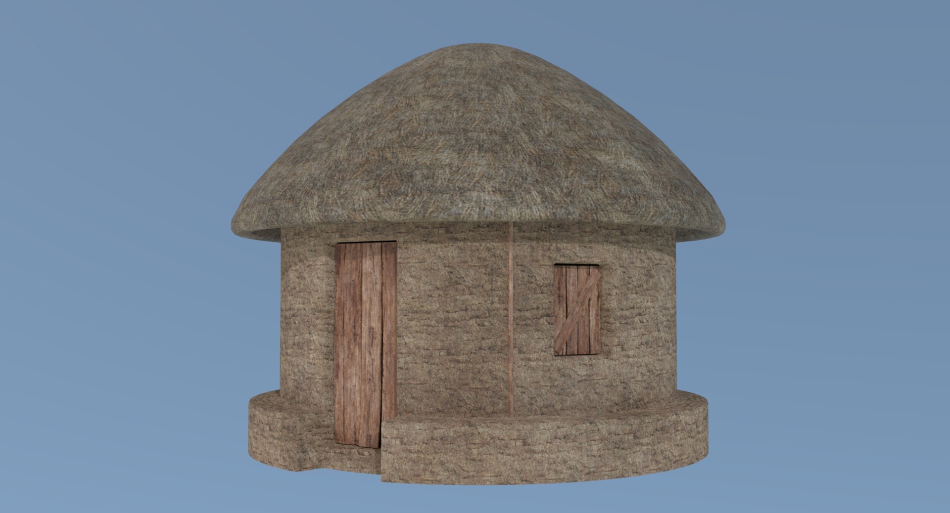 3D Mud Hut 1 Model - TurboSquid 1158406