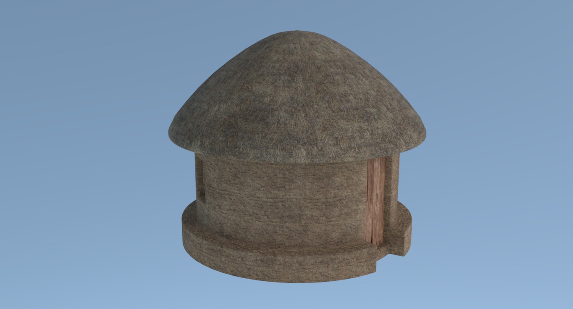 3D Mud Hut 1 Model - TurboSquid 1158406