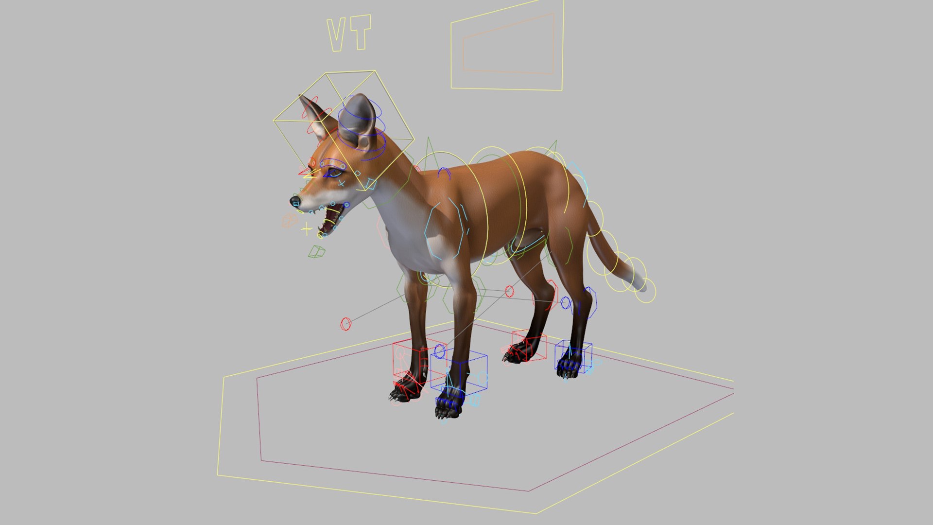 3D Model Fox Rigged - TurboSquid 1616241