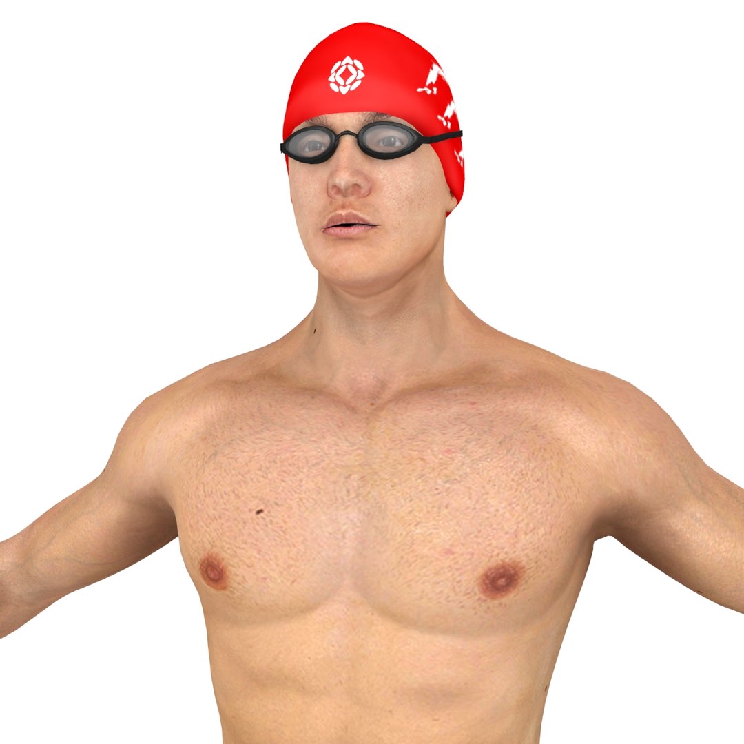 3D Swimmer Man - TurboSquid 1285370