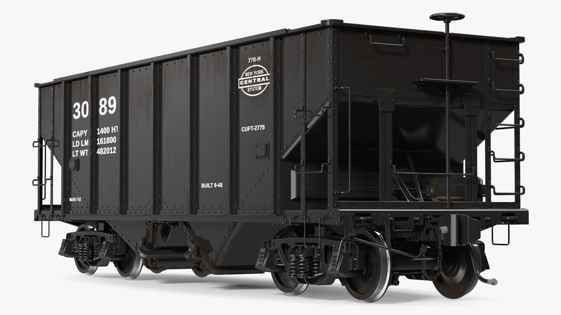 3D Railroad Quad Hopper - TurboSquid 2152620