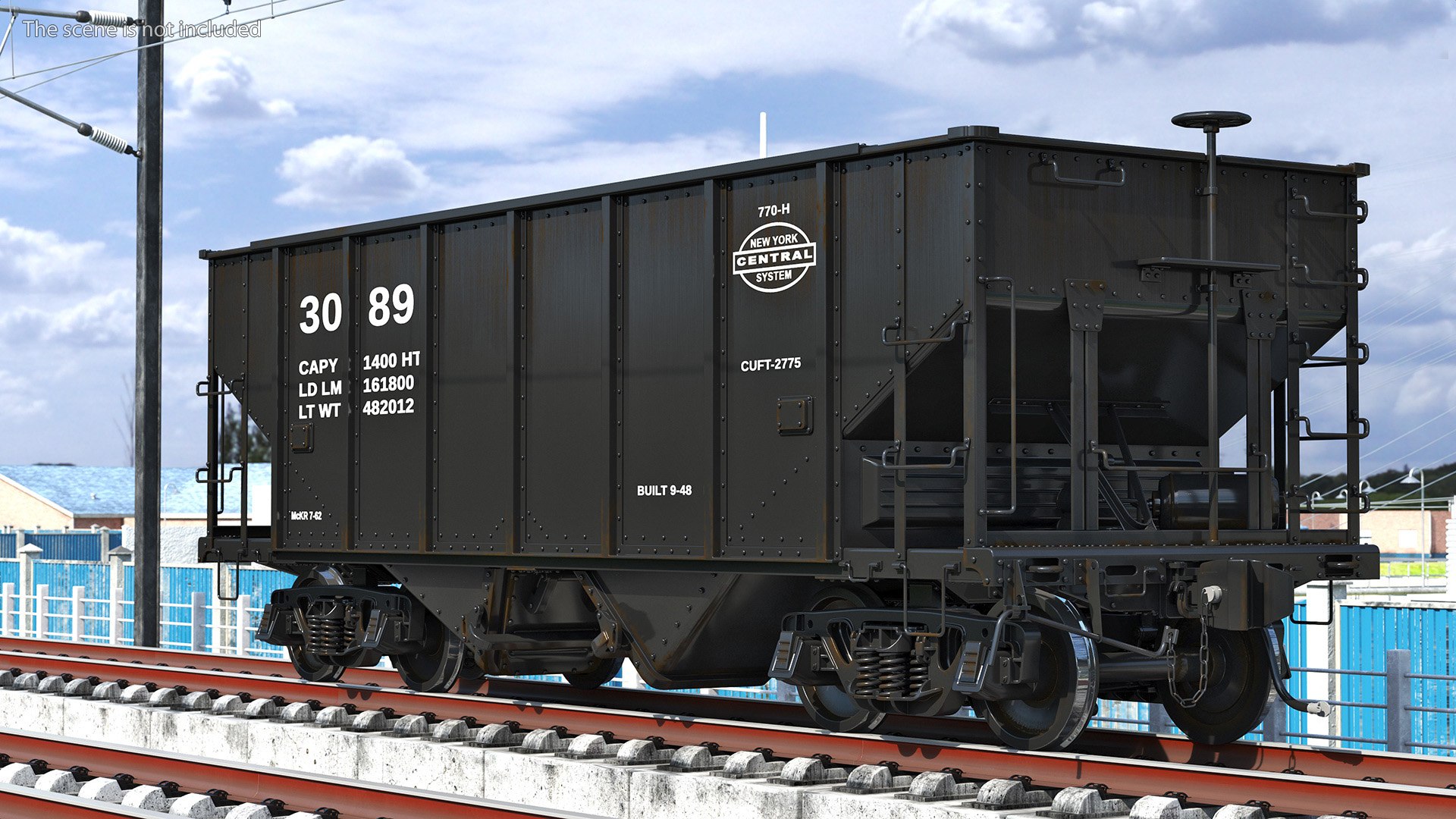 3D Railroad Quad Hopper - TurboSquid 2152620