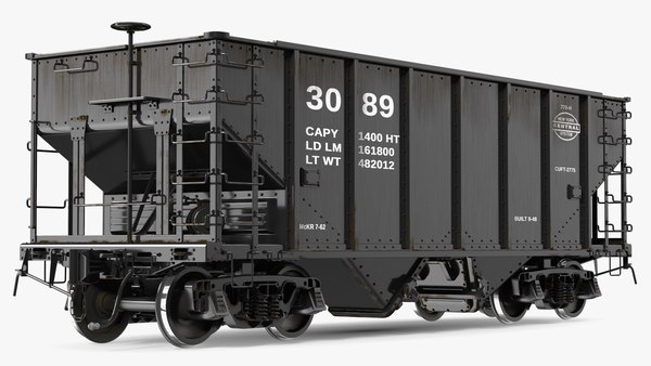 modelo 3d Tolva cuádruple de ferrocarril - TurboSquid 2152620