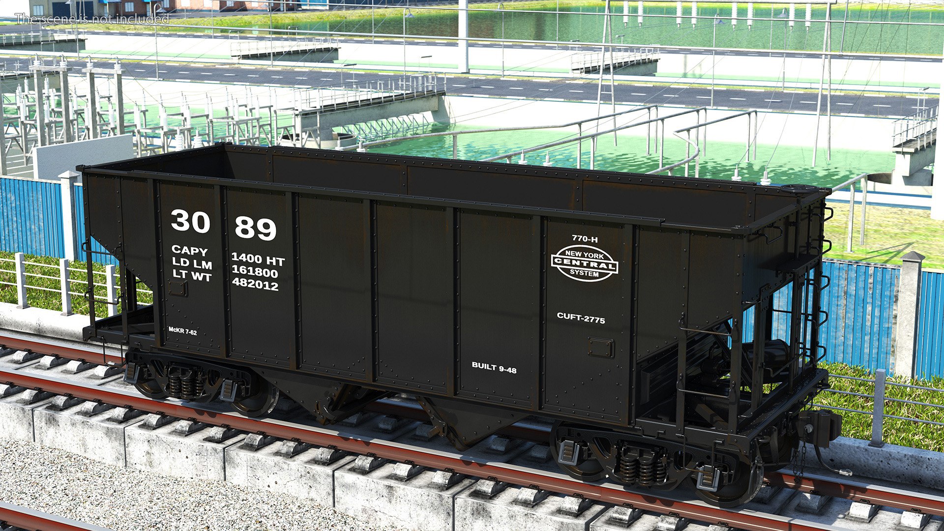 3D Railroad Quad Hopper - TurboSquid 2152620