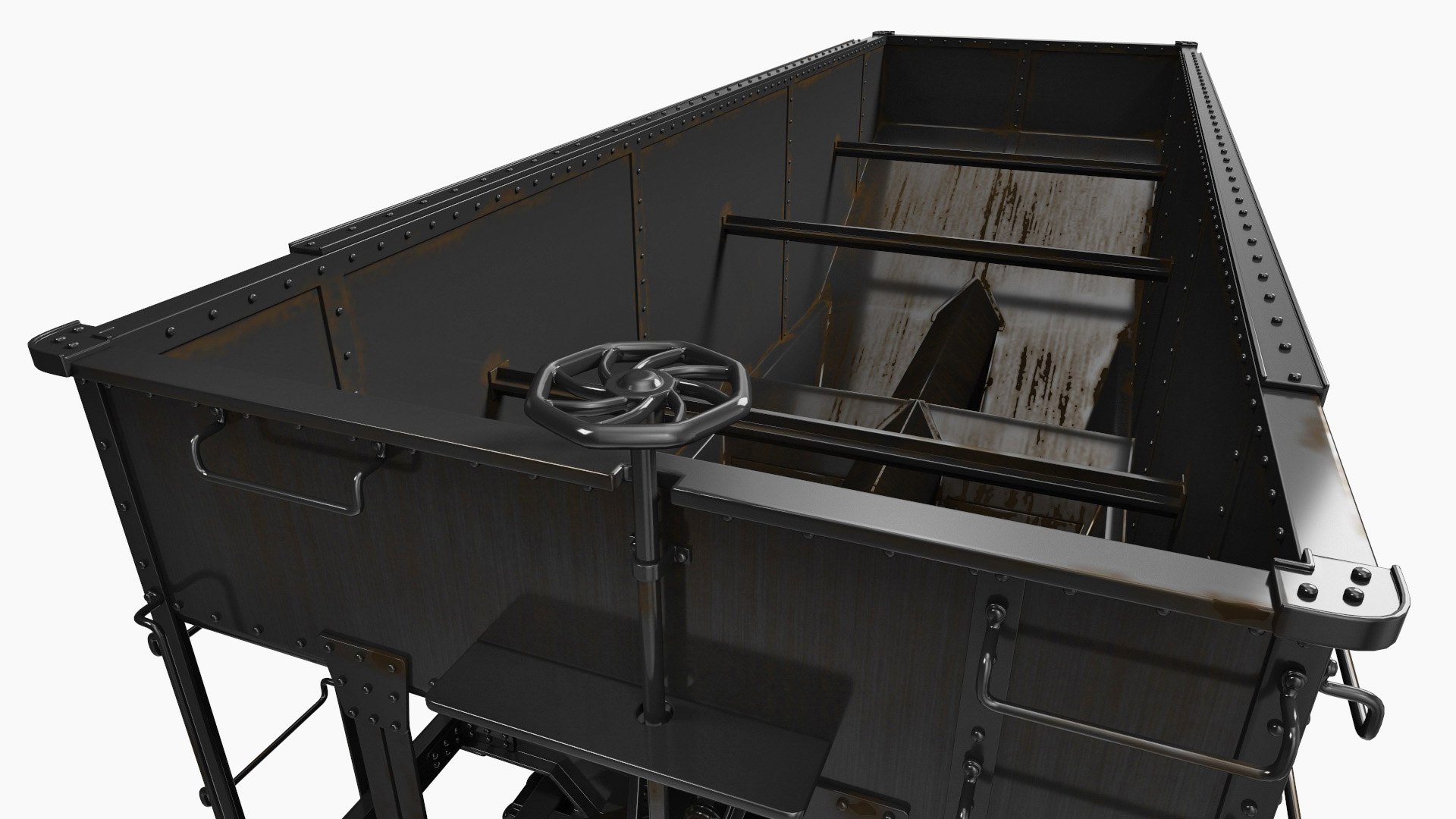 3D Railroad Quad Hopper - TurboSquid 2152620