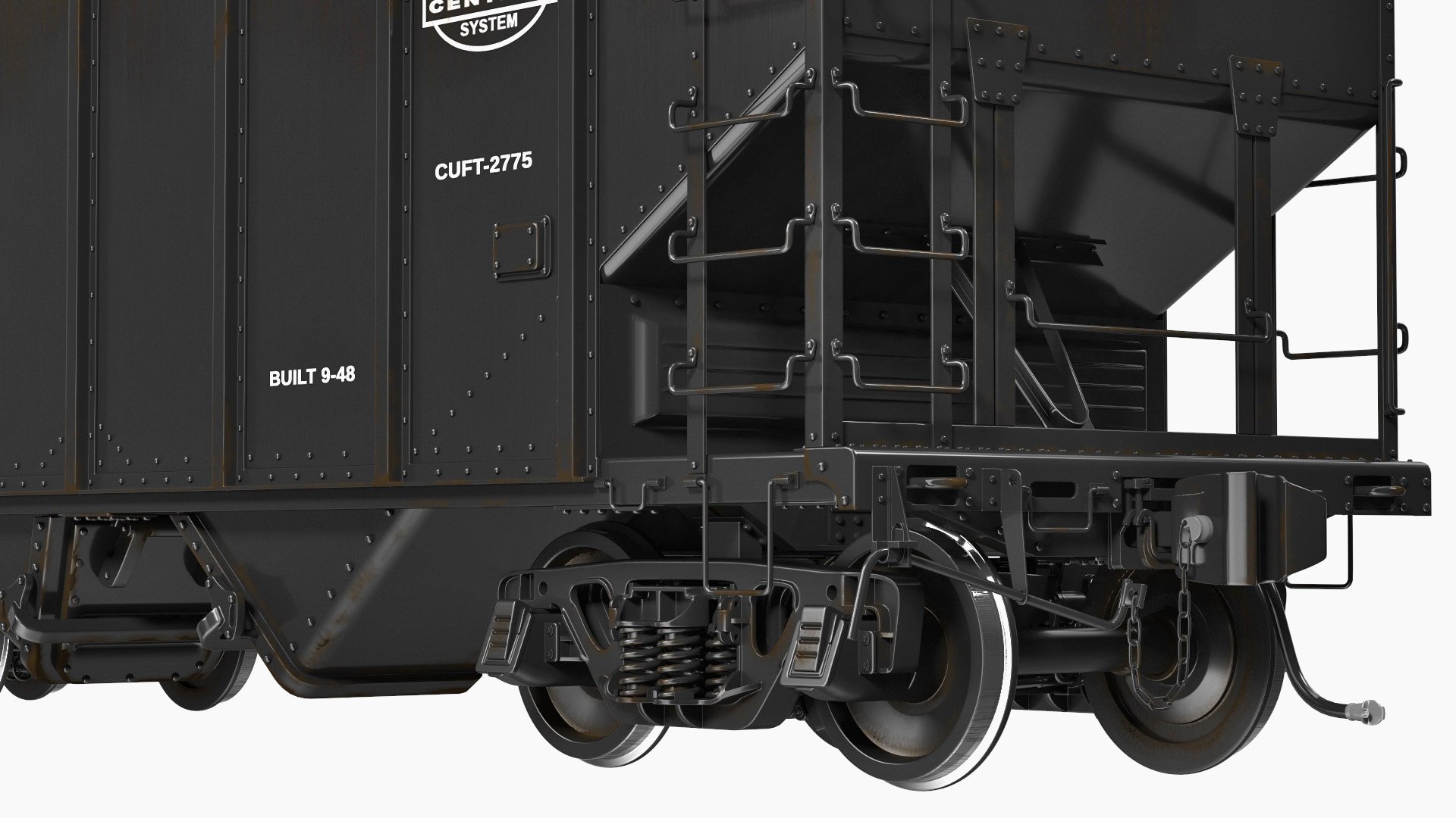 3D Railroad Quad Hopper - TurboSquid 2152620