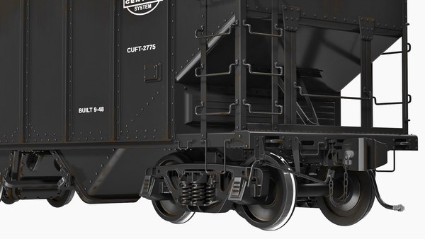 modelo 3d Tolva cuádruple de ferrocarril - TurboSquid 2152620