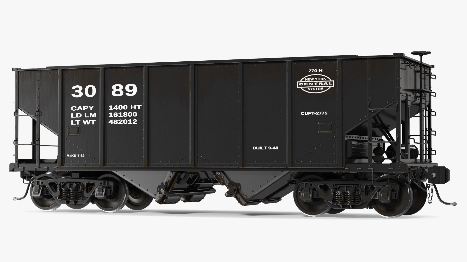 3D Railroad Quad Hopper - TurboSquid 2152620