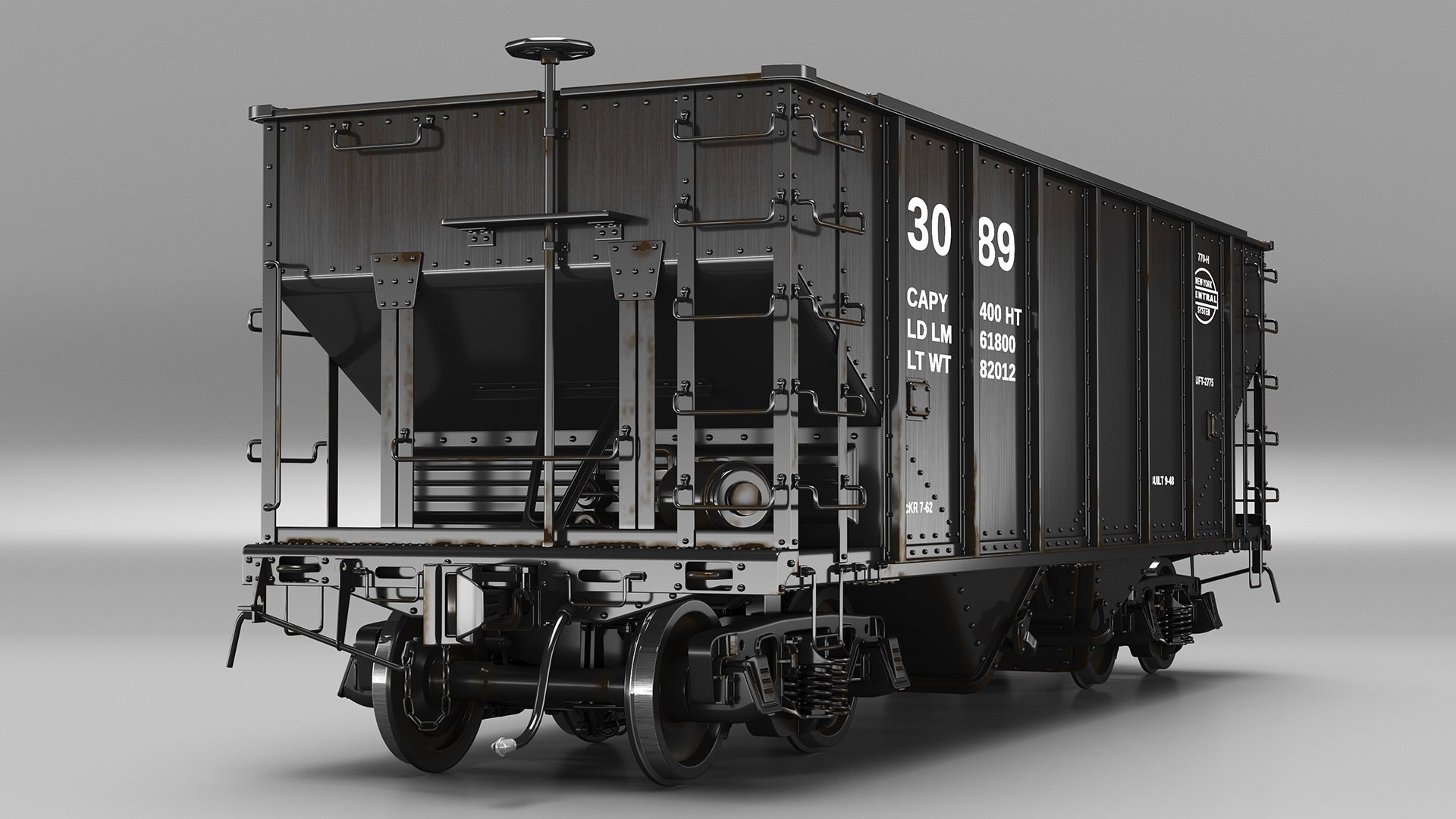 3D Railroad Quad Hopper - TurboSquid 2152620