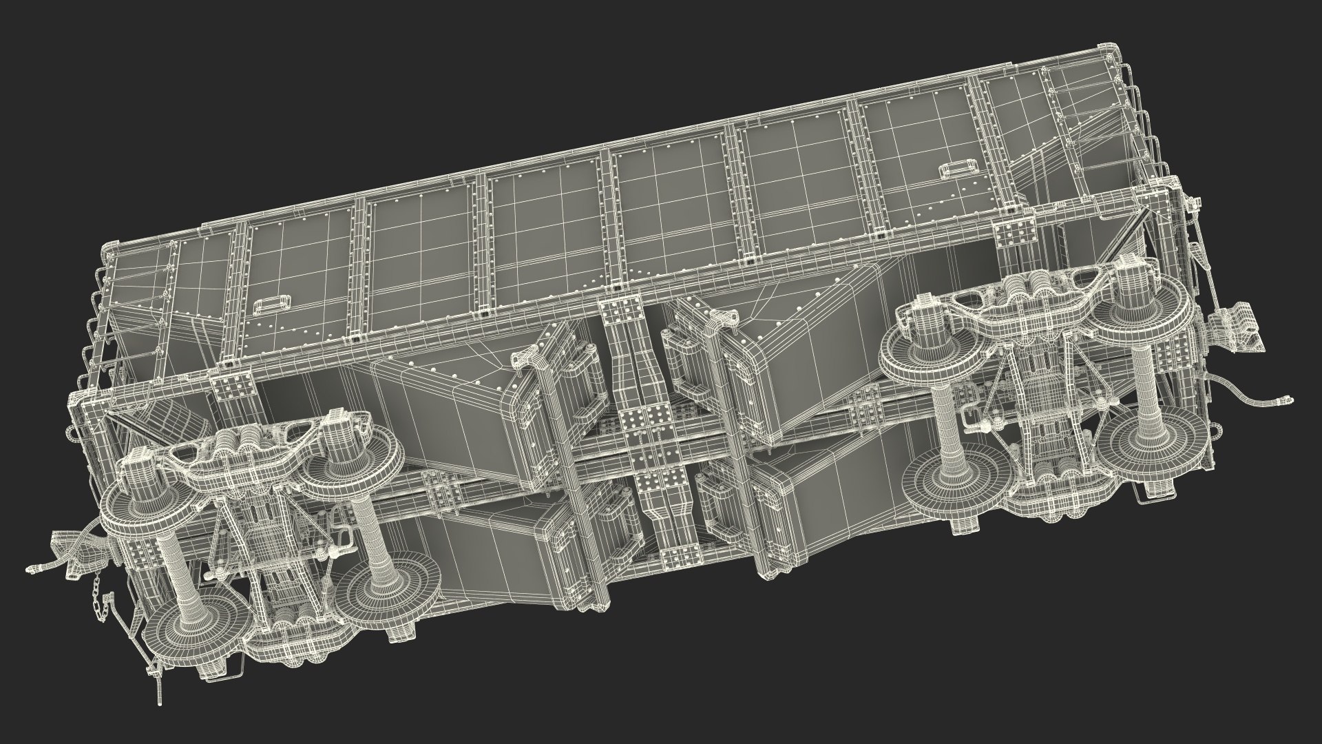3D Railroad Quad Hopper - TurboSquid 2152620