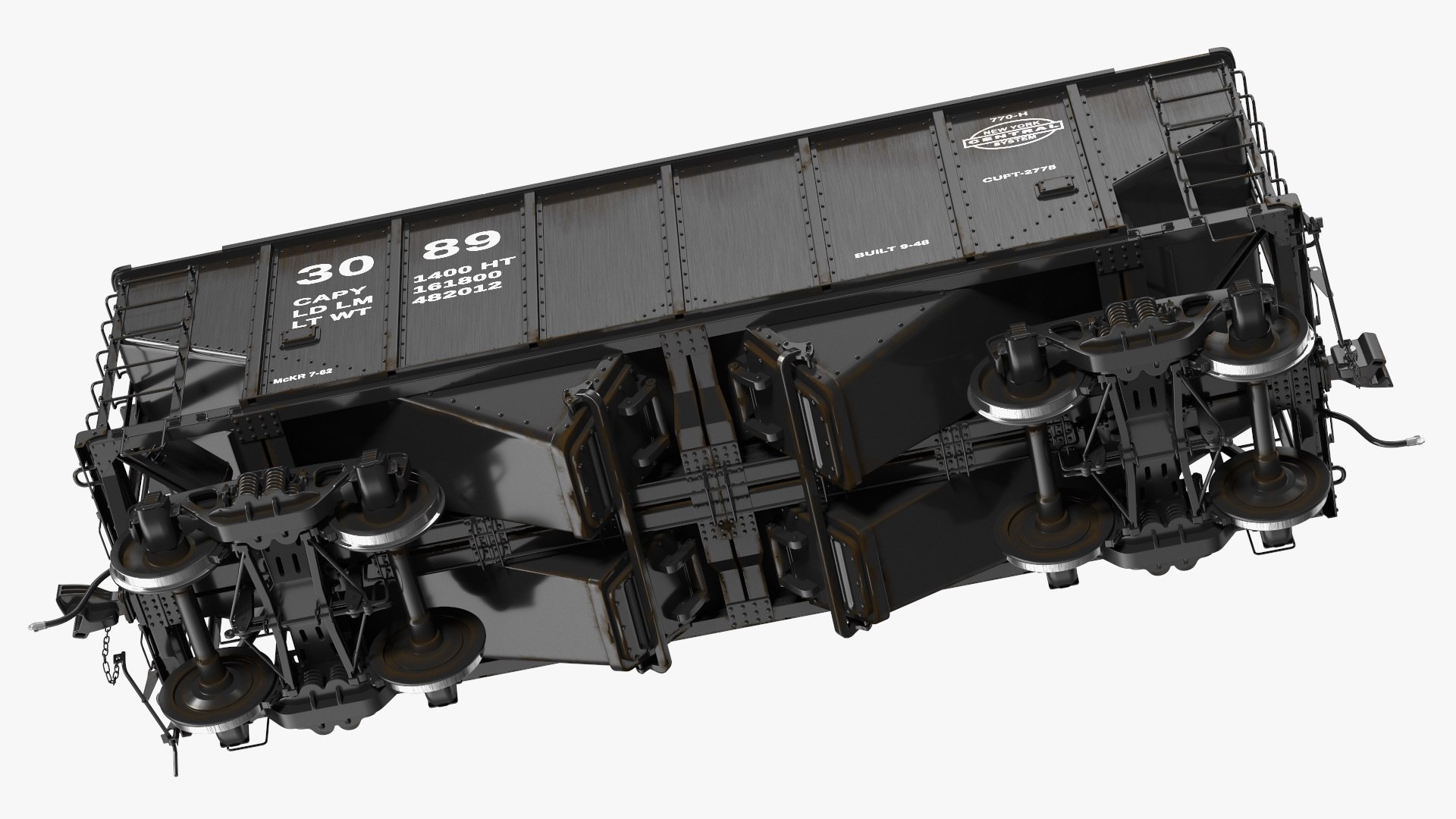 3D Railroad Quad Hopper - TurboSquid 2152620