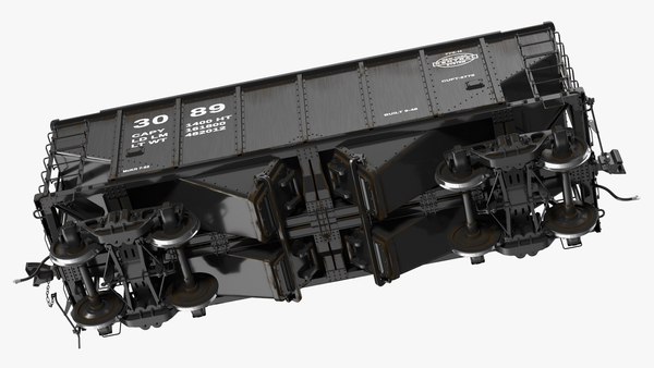 modelo 3d Tolva cuádruple de ferrocarril - TurboSquid 2152620
