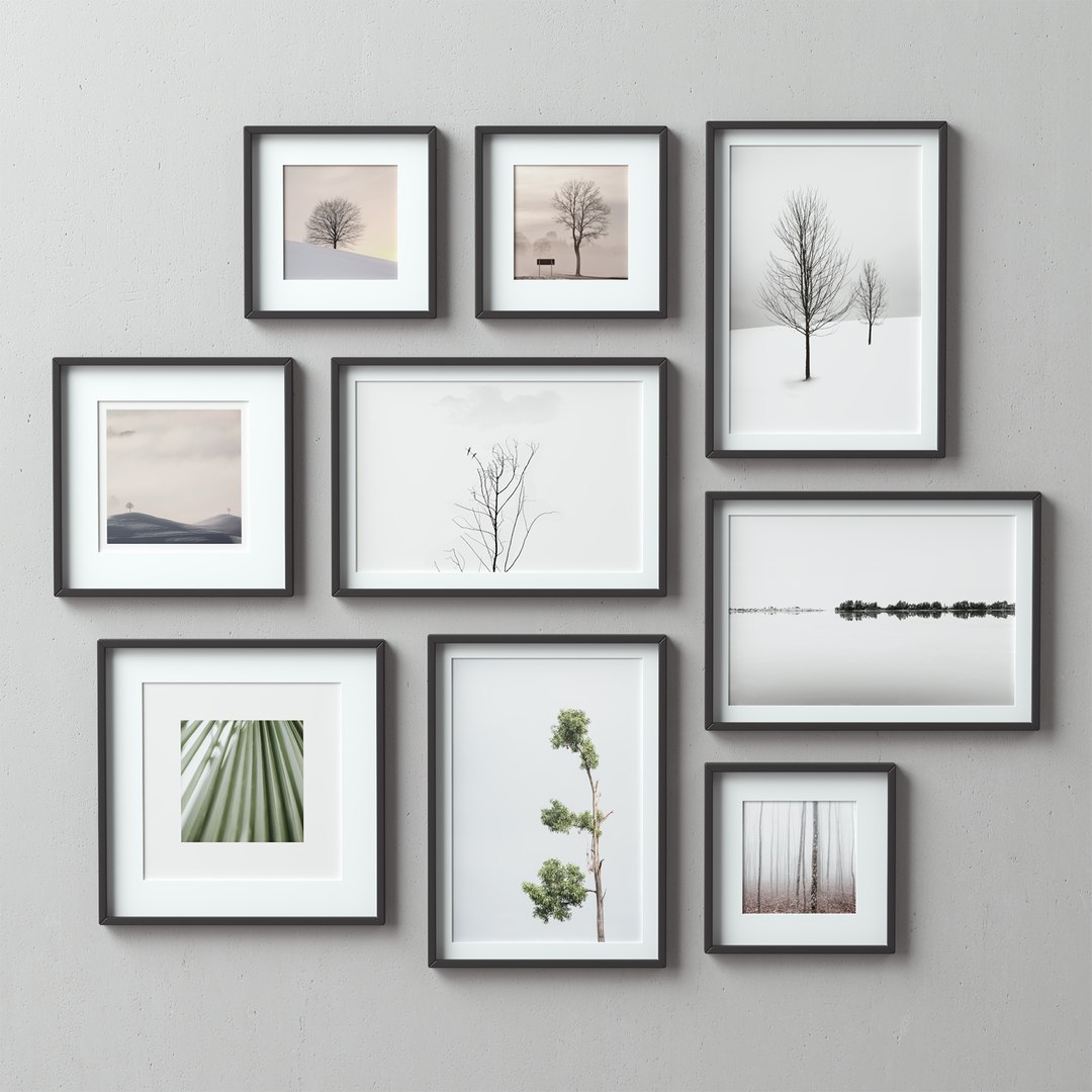 3D picture frames model - TurboSquid 1409490