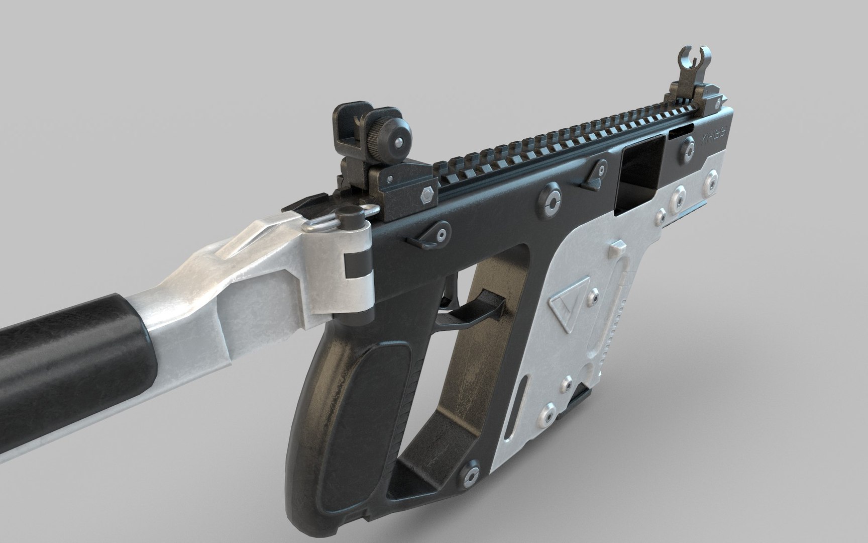 3D Vector Gun Low-poly 3D Model - TurboSquid 2118841