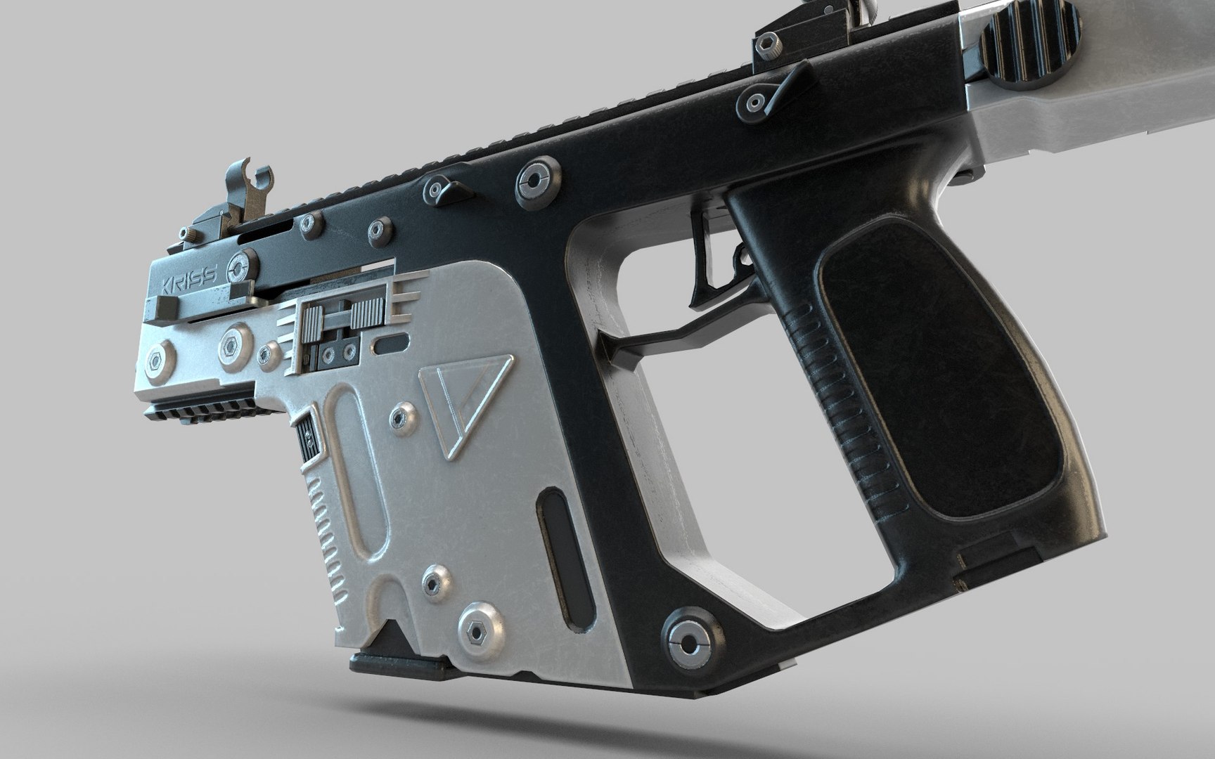 3D Vector Gun Low-poly 3D Model - TurboSquid 2118841