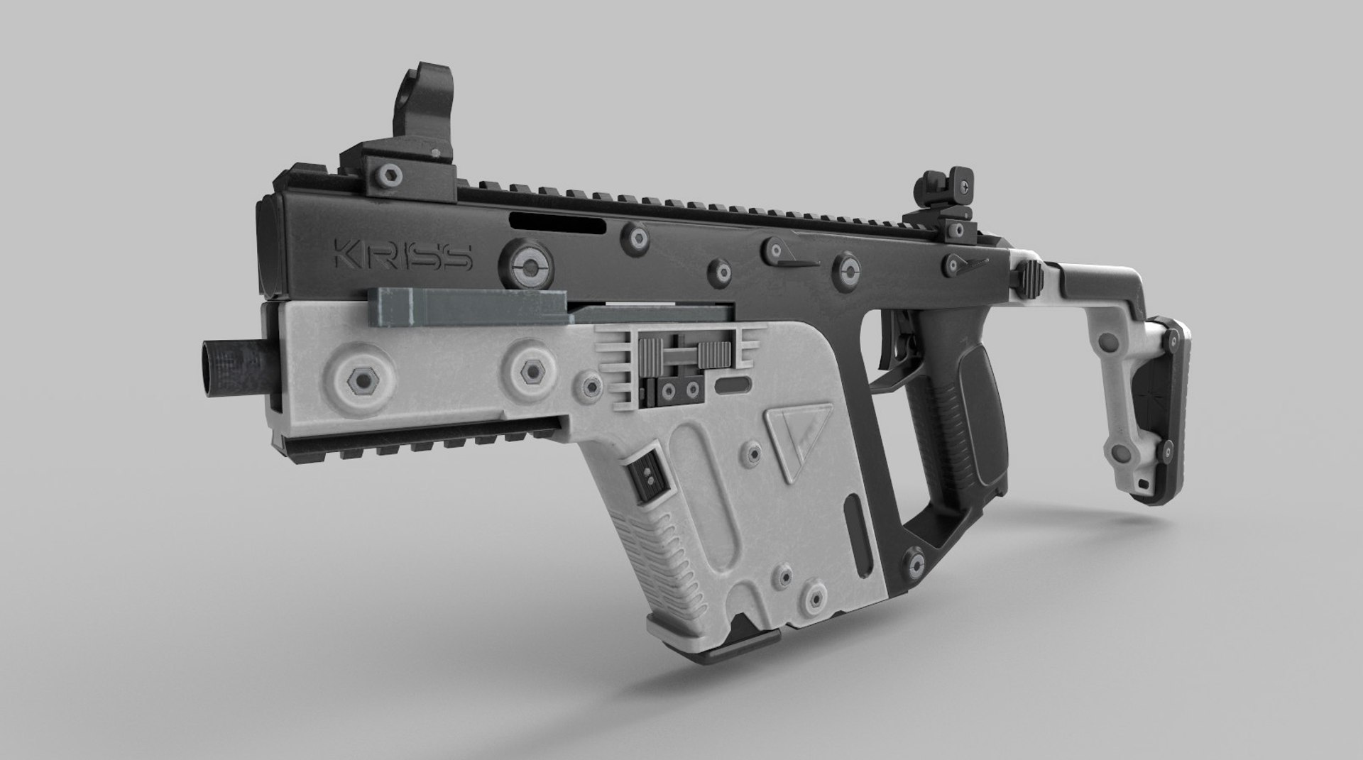 3D Vector Gun Low-poly 3D Model - TurboSquid 2118841